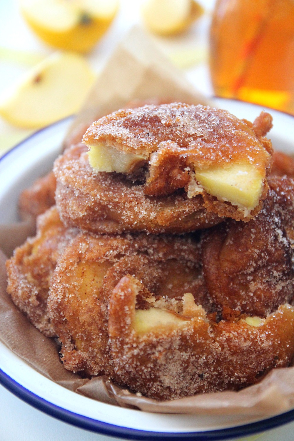 Beignets aux pommes - Vegan - Payette cuisine